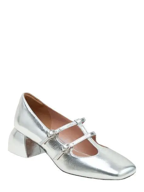 Linea Paolo Maurice Mary Jane Pump - Silver