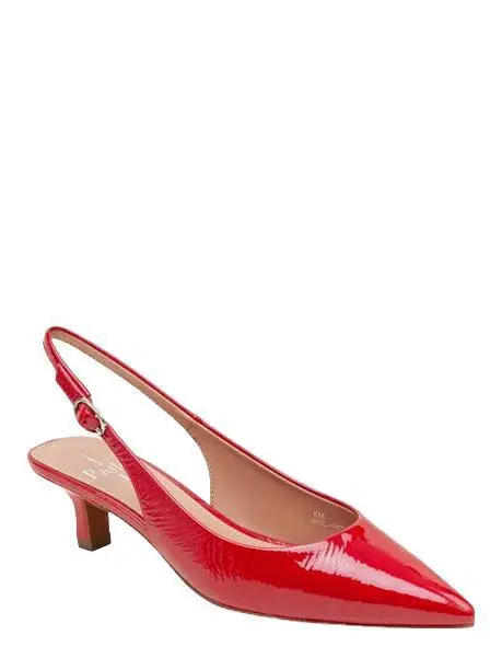 Linea Paolo Cecil Slingback Pumps - Lipstick Red