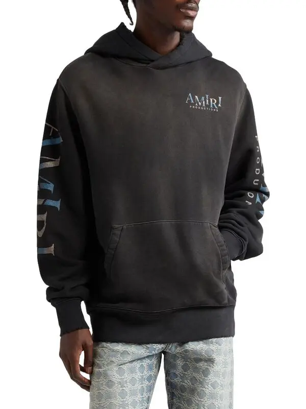 Amiri Theater Masks Graphic Hoodie - Black