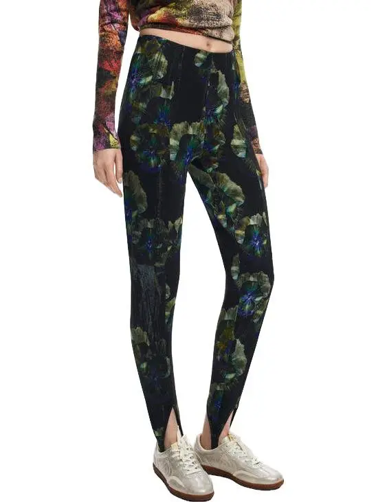 Desigual Pensee Lacroix Stirrup Pants - Black
