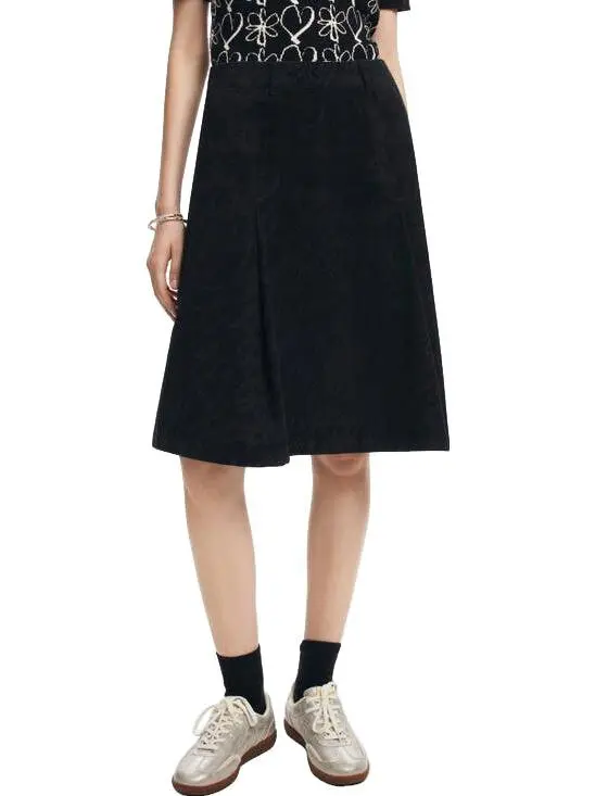 Desigual Fal Lettering Lacroix Skirt - Black