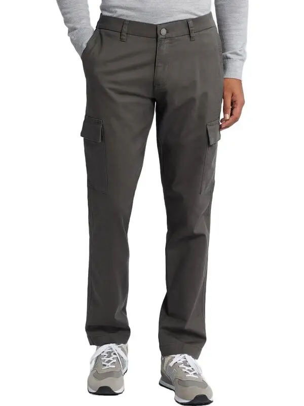 DL1961 Ivan Flat Front Stretch Cargo Pants - Dark Grey