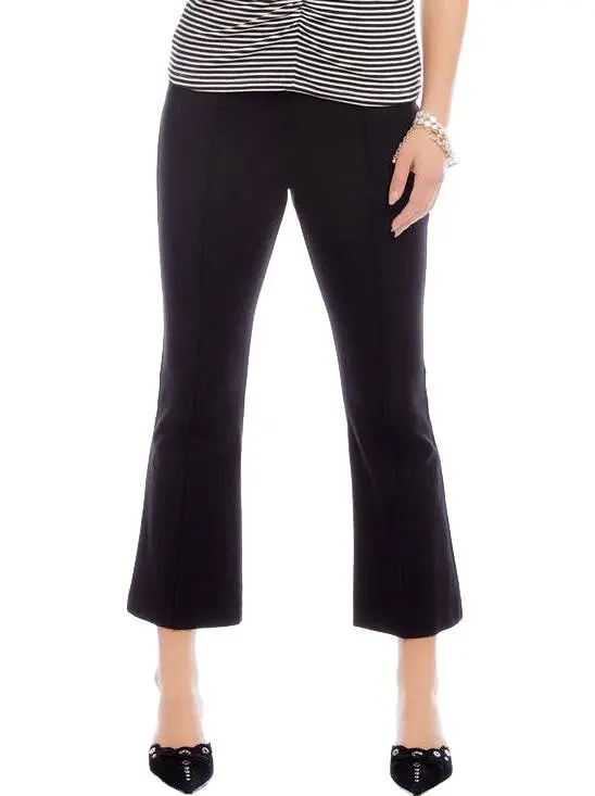 Fifteen Twenty Sigourney Pintuck Crop Twill Pants - Black