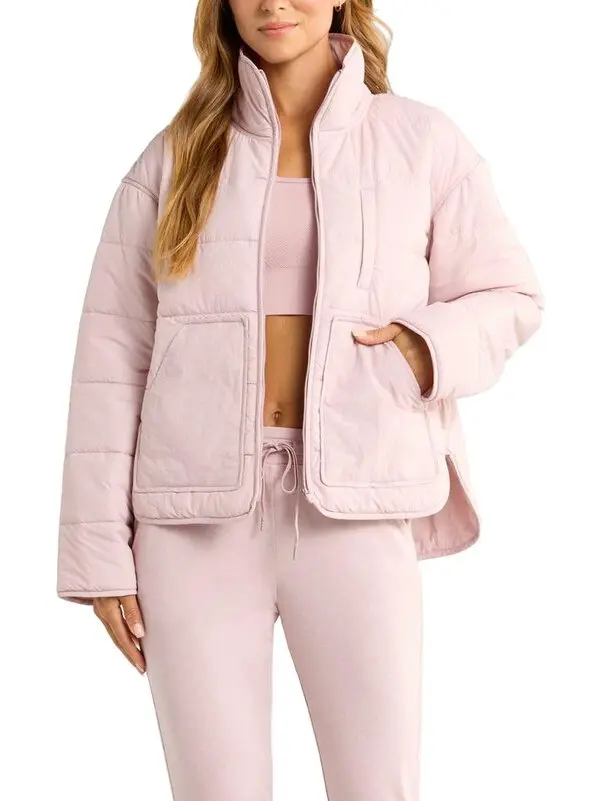 Zella Quilted Packable Jacket - Purple Lilac