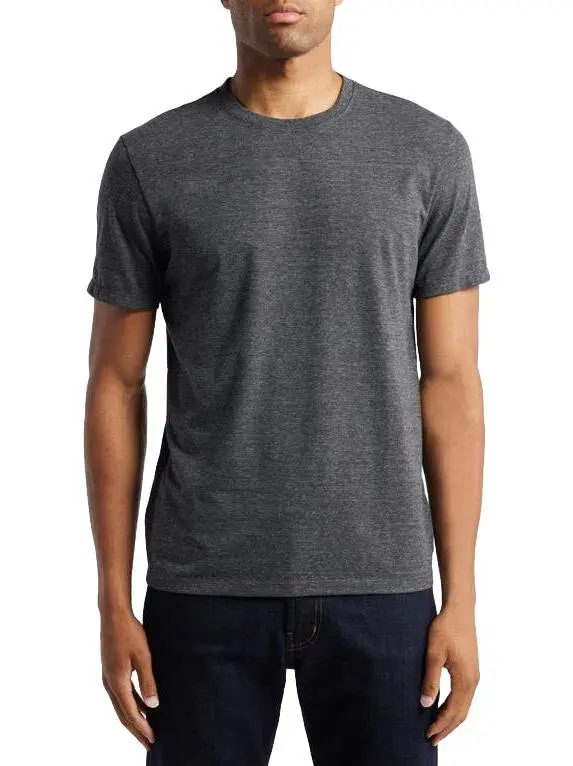 Ag Bryce Heathered Crewneck T-shirt - Heather Charcoal