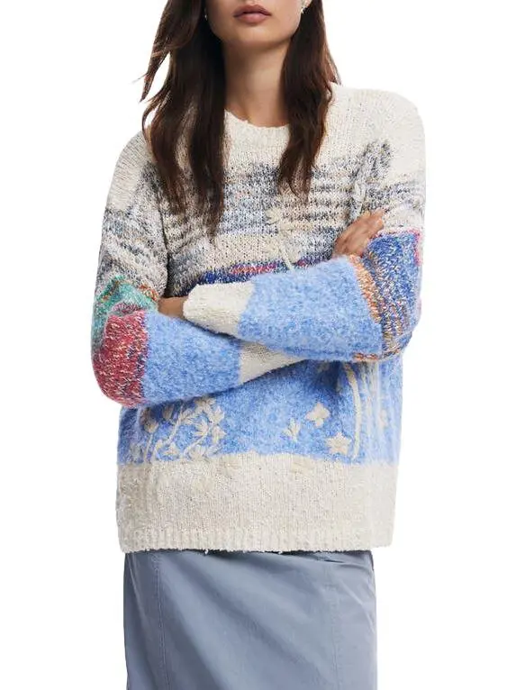 Desigual Gran Sudbury Embroidered Sweater - Mix