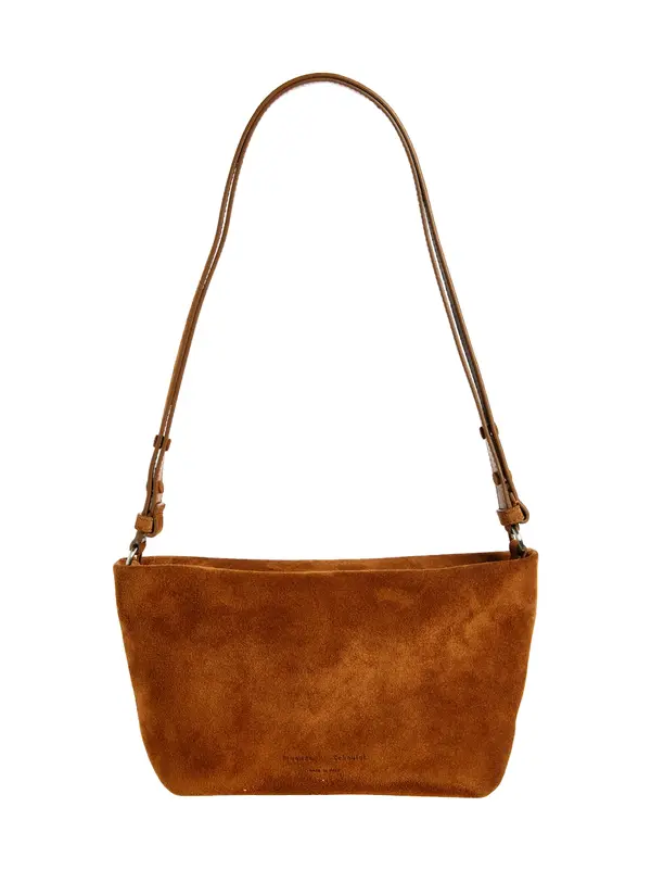 Proenza Schouler Bond Suede Shoulder Bag - Saddle