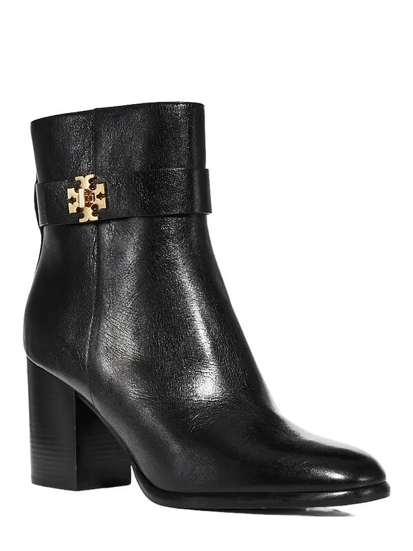 Tory Burch T Lock High Heel Ankle Boots - Perfect Black