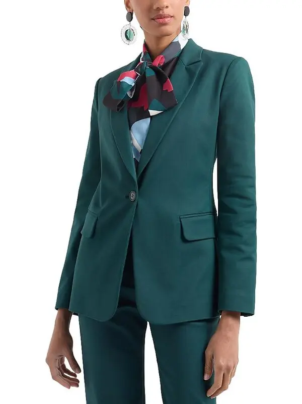 Emporio Armani Single Button Blazer - Pine Green
