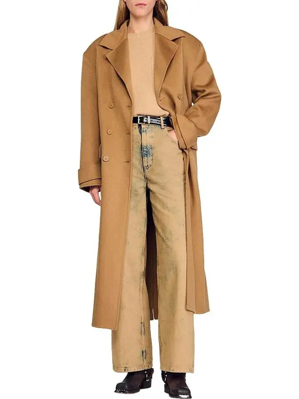 Sandro Uma Coat - Camel