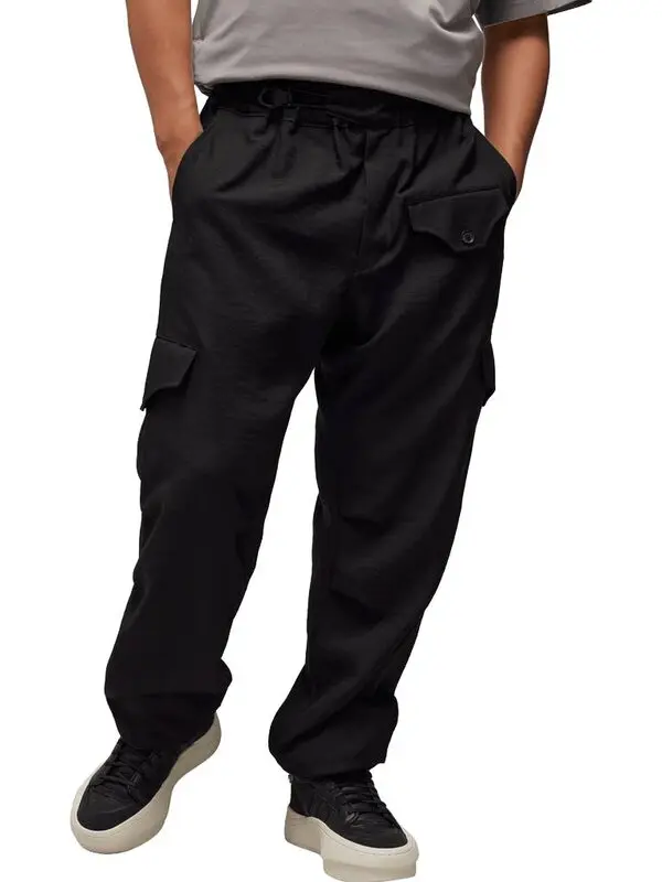 Y3 Recycled Polyester Twill Utility Pants - Black