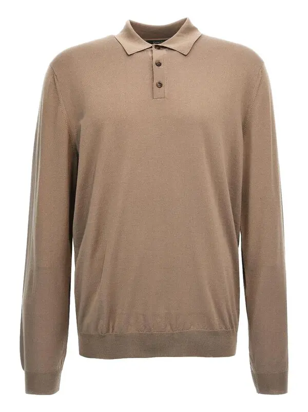 ZANONE Polo Shirt - Beige