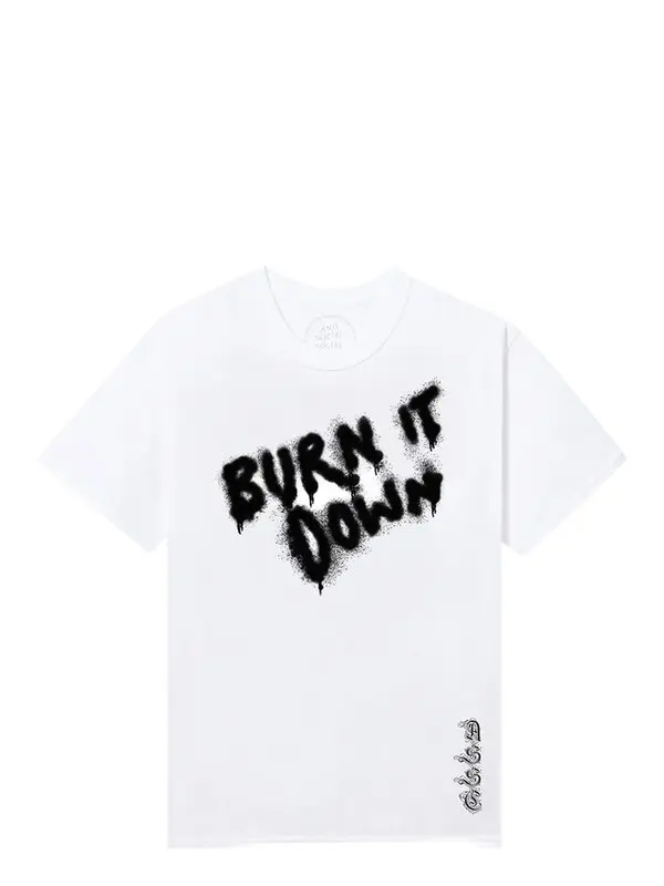 ANTI SOCIAL SOCIAL CLUB X 2 Tone Burn It Down Tee - White