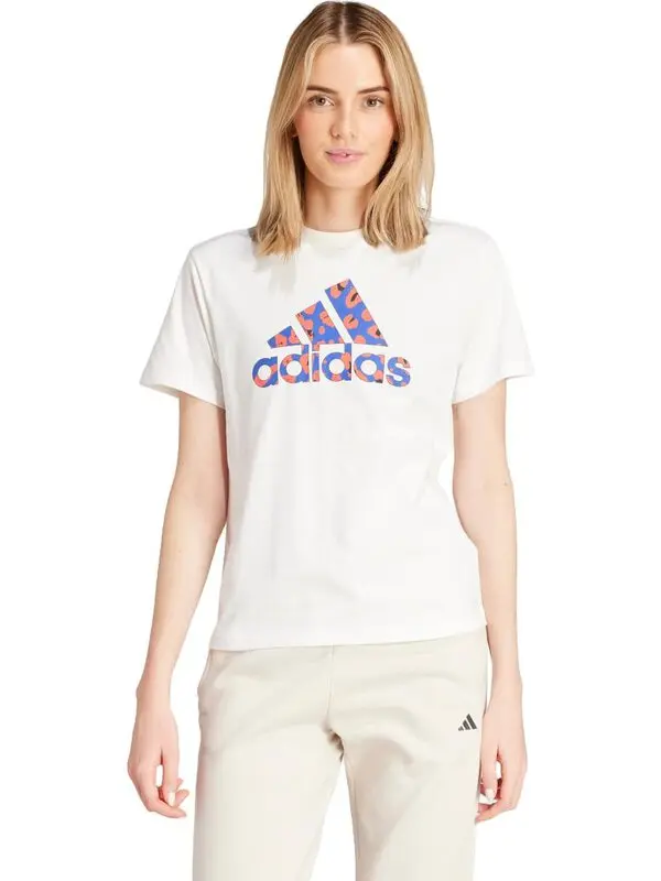 Adidas Animal Graphic Tee - White