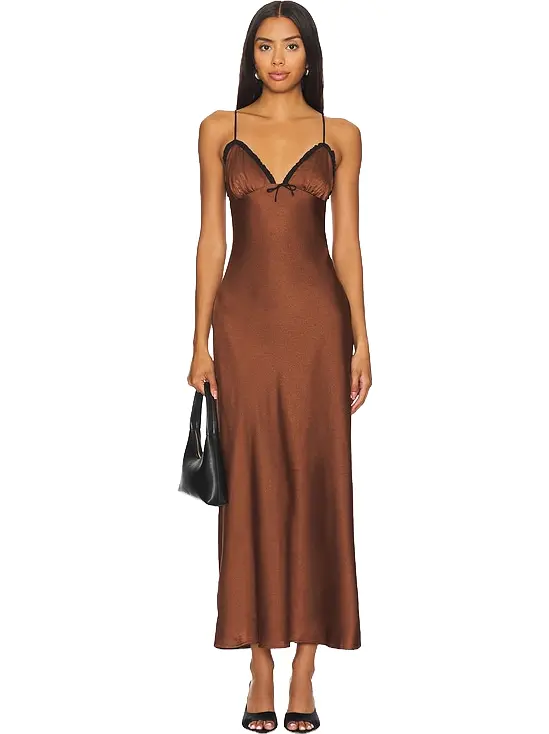 NIA Camille Dress - Chocolate
