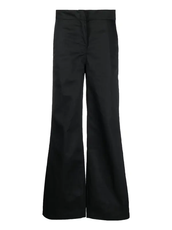 Palm Angels Flare Leg Trousers - Black