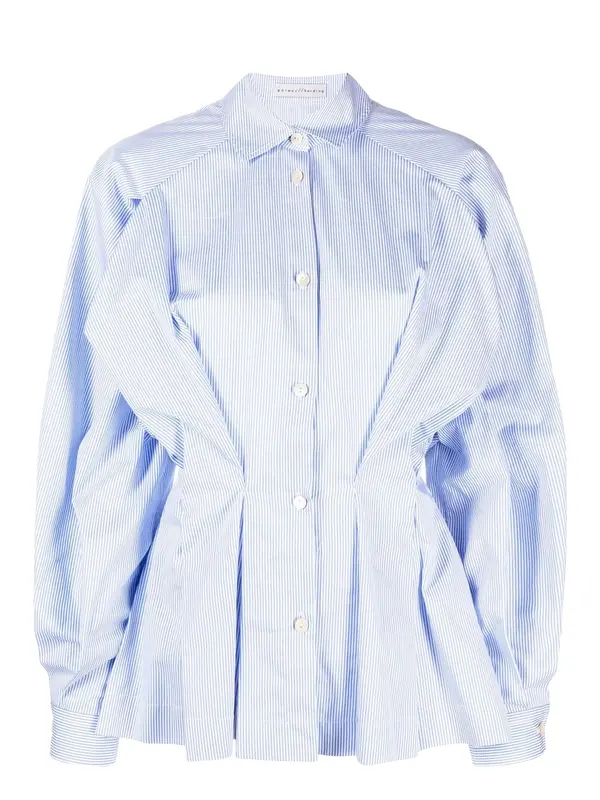 Palmer//harding Striped Cotton Shirt - Blue