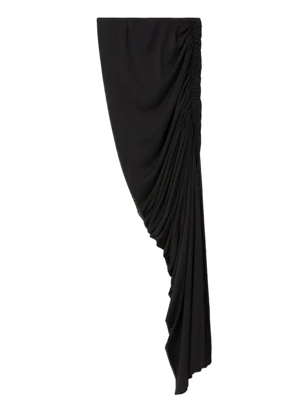 AZ FACTORY BY ESTER MANAS Side-slit Long Skirt - Black