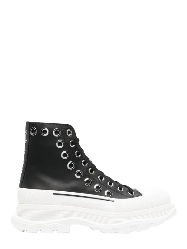 Alexander McQueen Tread Slick Ankle Boots - Black