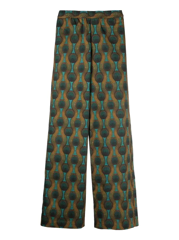 Ozwald Boateng Printed Silk Trousers - Orange