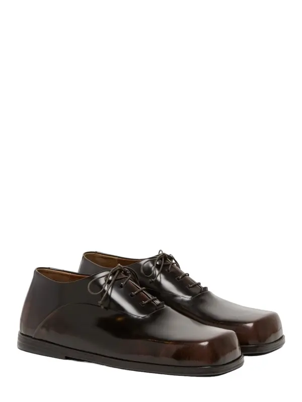 Marsèll Musetto Patent-leather Oxford Shoes - Brown