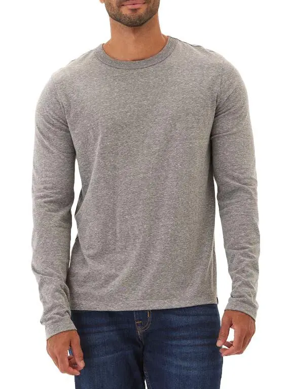 THREADS 4 THOUGHT Tucker Long Sleeve T-shirt - Heather Grey