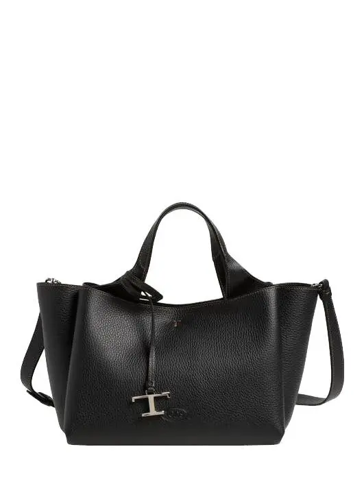 TOD'S Mini Leather Tote - Nero