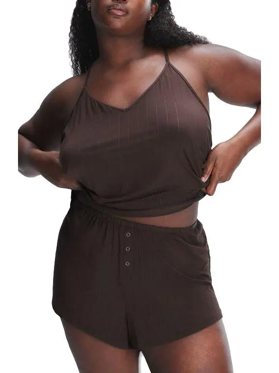 SAVAGE X FENTY Sleek Stitch Camisole - Double Espresso Brown
