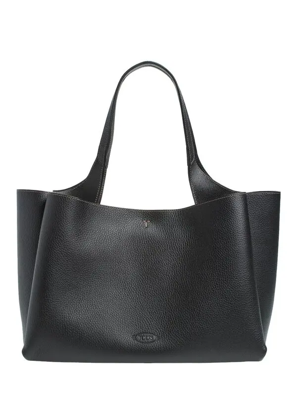TOD'S Apa Leather Tote - Nero