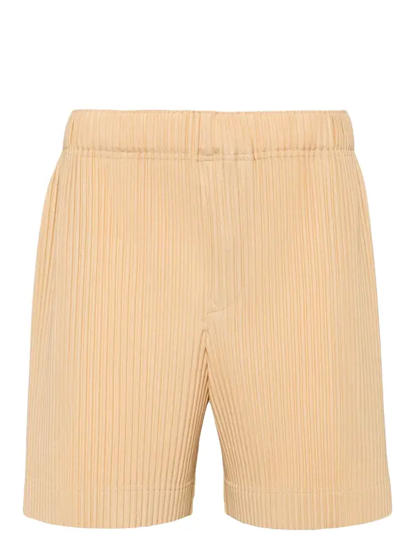 Issey Miyake July Pleated Shorts - Yellow