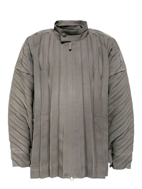 Issey Miyake Edge Pleated Jacket - Grey