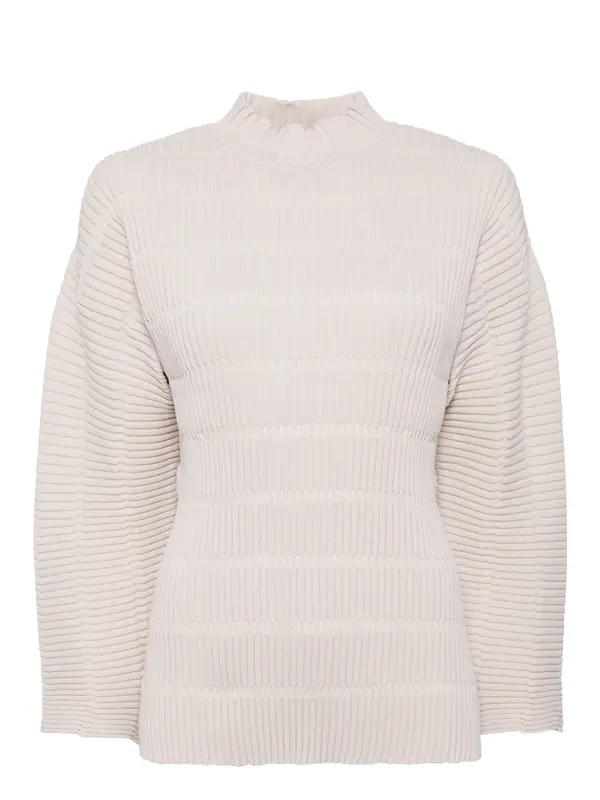 Issey Miyake Knitted Jumper - Neutrals