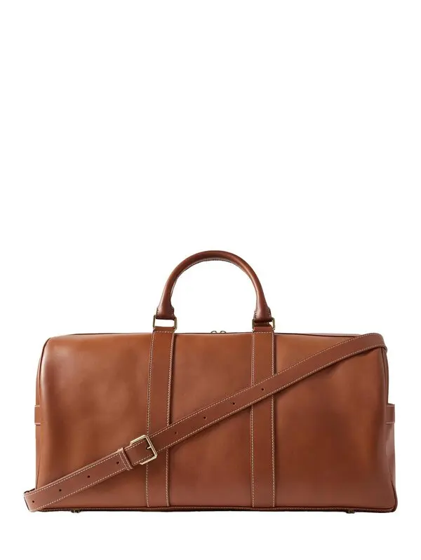 Bottega Veneta Cabin Leather Duffle Bag - Brown