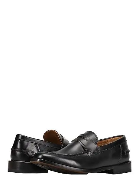 THE FRYE COMPANY Tyler Flex Penny Lace Up Wing Tip Shoes - Black