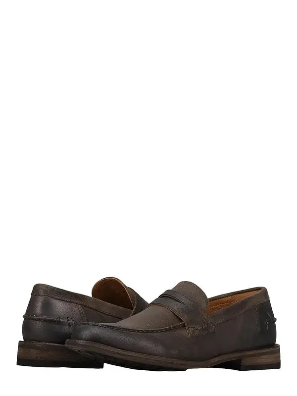 THE FRYE COMPANY Tyler Flex Penny Lace Up Wing Tip Shoes - Brown