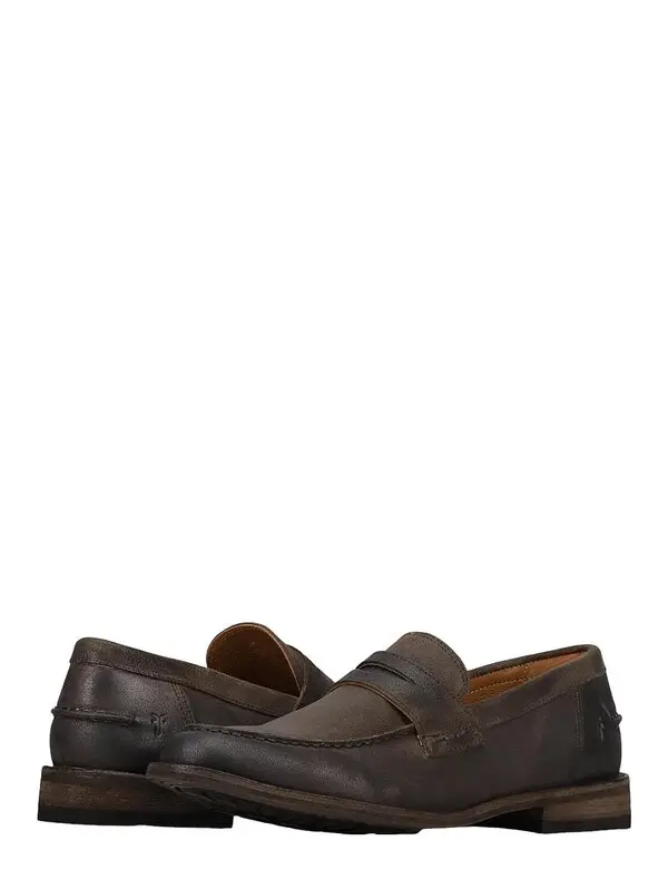 THE FRYE COMPANY Tyler Flex Penny Lace Up Wing Tip Shoes - Brown