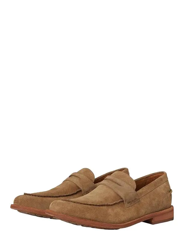 THE FRYE COMPANY Tyler Flex Penny Lace Up Wing Tip Shoes - Neutral