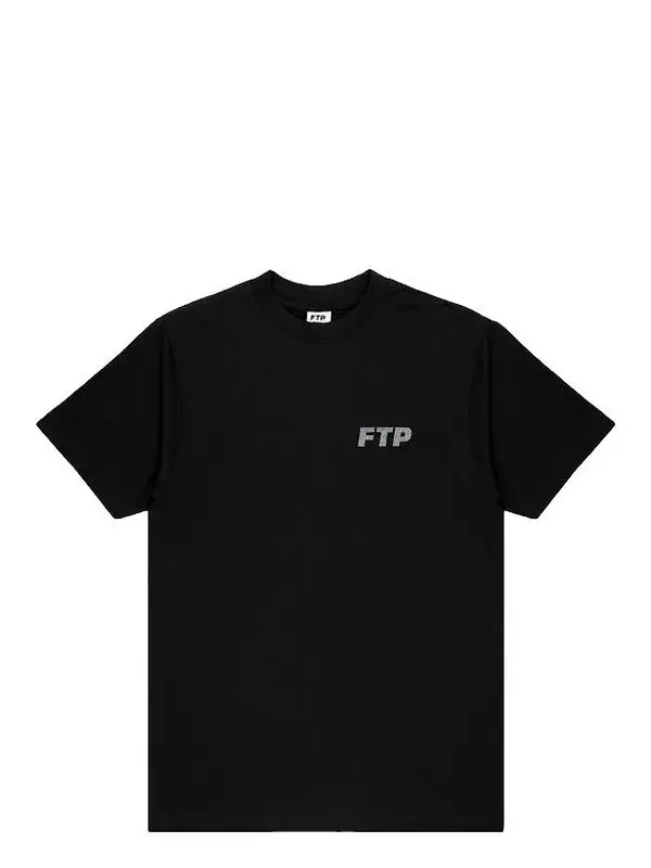 FTP Rhinestone Logo Tee Shirt - Black