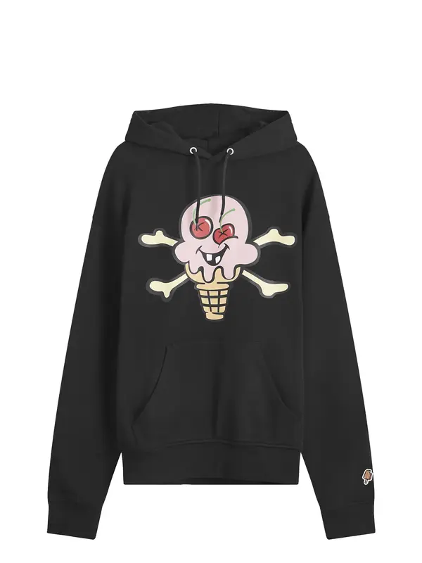 ICECREAM Cones & Bones Popover Hoodie - Black