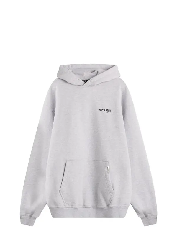 REPRESENT Owners Club Hoodie - Ash Grey/black