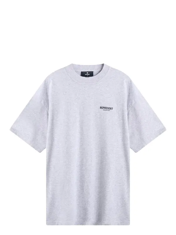 REPRESENT Owners Club T-shirt - Ash Grey Black