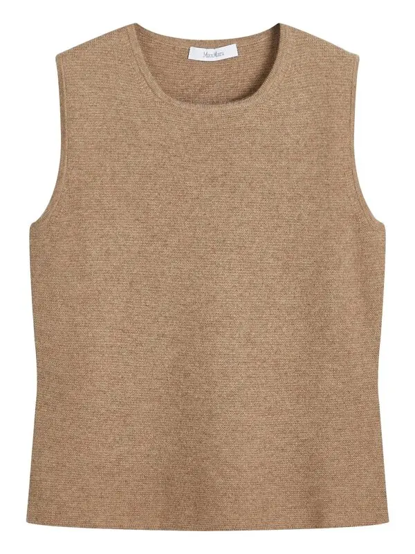 Max Mara Knitted Vest Top - Hazelnut
