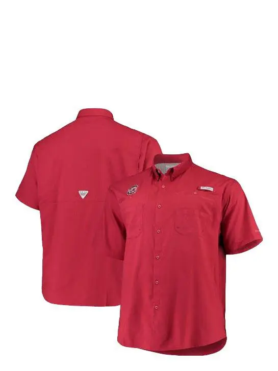 Columbia South Carolina Gamecocks Big & Tall Collegiate Tamiami Button-down Shirt - Garnet