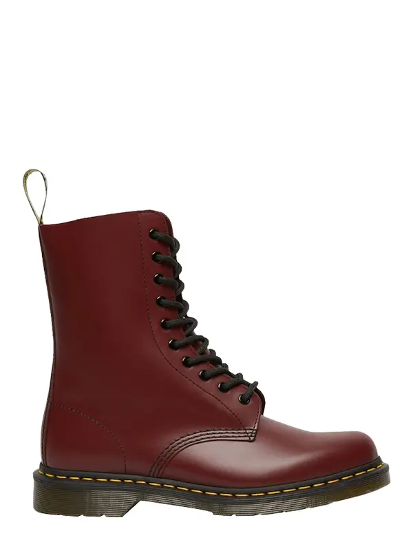 Dr. Martens 1490 Mid Calf Boots - Cherry Red/black