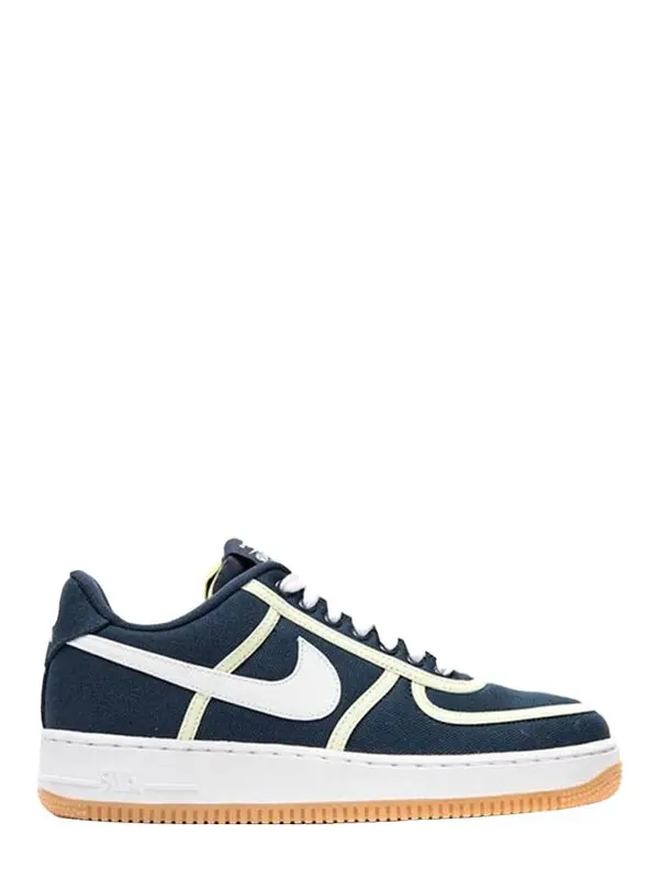 Nike Force 1 Low '07 Prm Sneakers - Armory Navy Blue/white/barely Volt