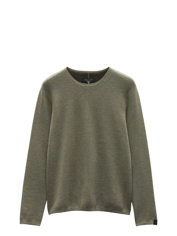 Rag & Bone Bennet Textured Sweatshirt - Sage