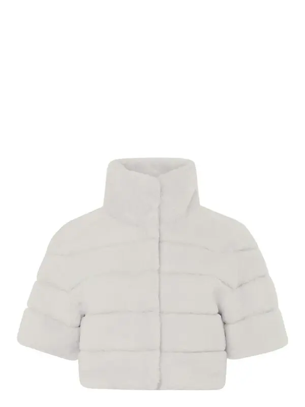 Gorski Reversible Lamb Shearling Bolero Jacket - White