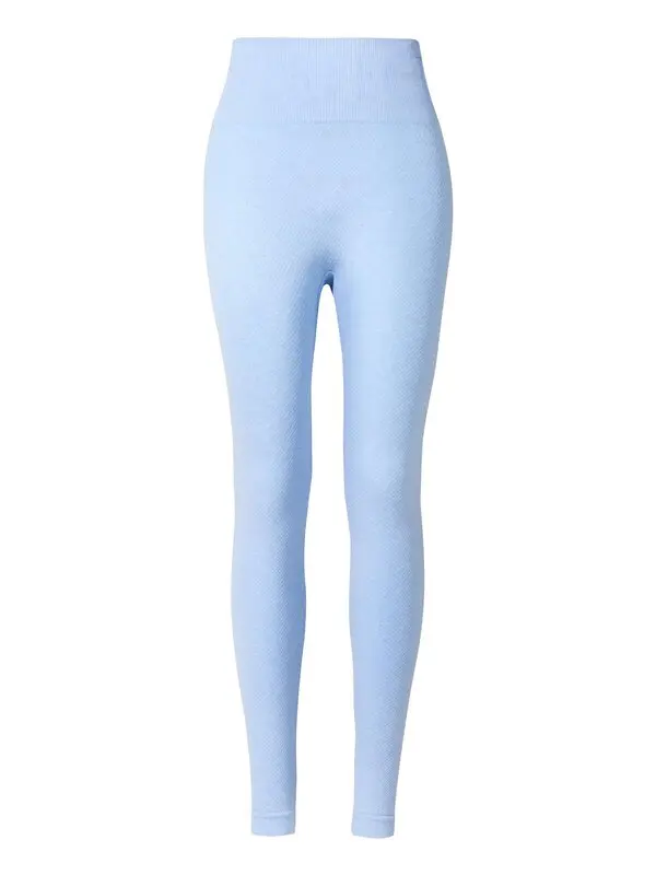 Perfect Moment Seamless Thermal Legging - Bluebird-blue