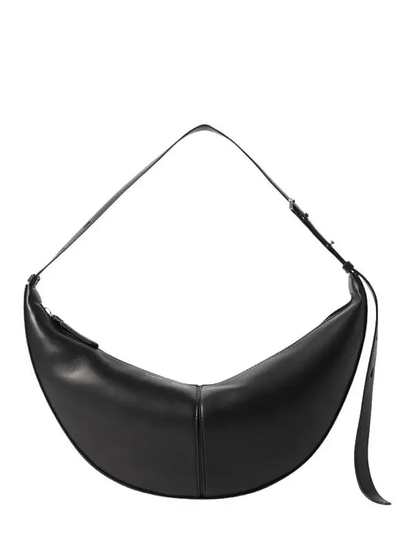Proenza Schouler Slide Paneled Leather Shoulder Bag - Black