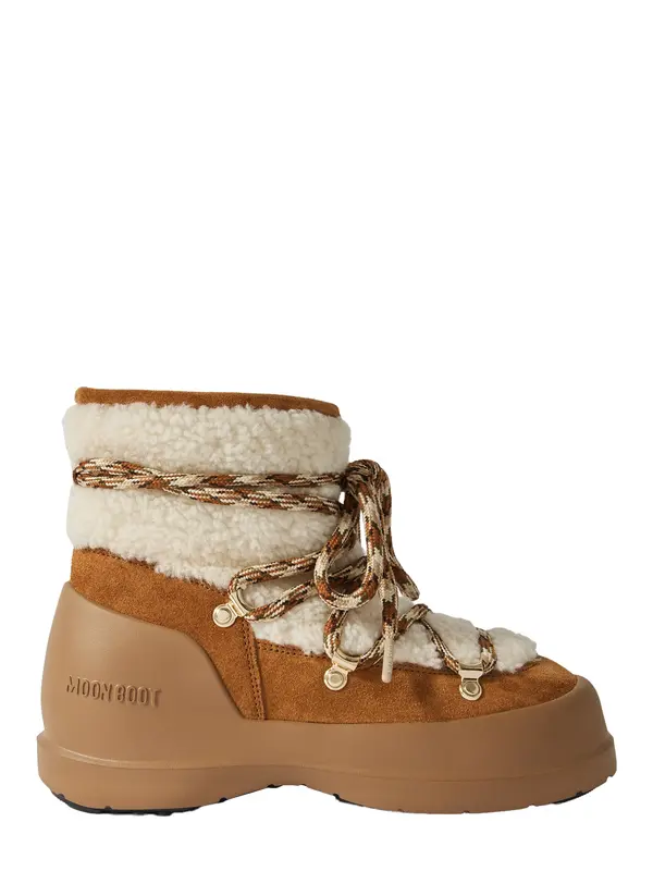 Moon Boot Luna Shearling Boots - Brown